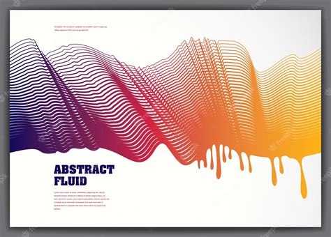 Premium Vector Lined Vector Wave Background Fluid Flow 3d Dynamic Stripes Motion Art Lined