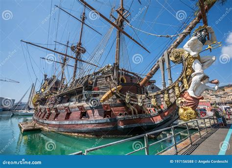 Neptune Ship Replica Of A 17th Century Spanish Galleon Editorial Image