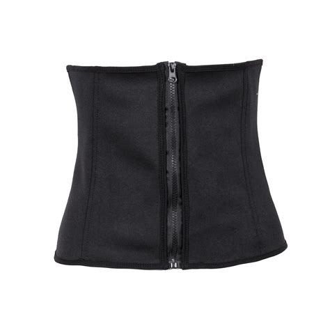 Corset Body Shaper Women Waist Trainer Latex Rubber Underbust Zipper
