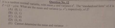 solved x is a random normal variable with mean mu and