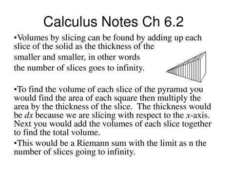 Calculus Notes Powerpoint Slides Learnpick India