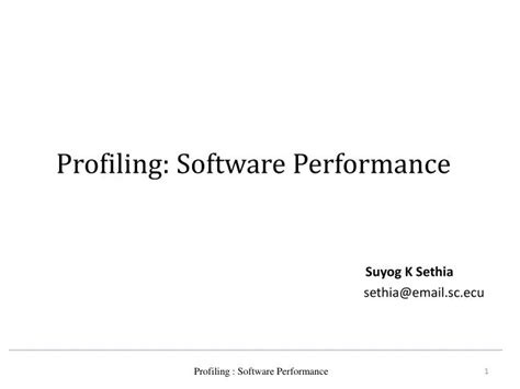 Ppt Profiling Software Performance Powerpoint Presentation Free