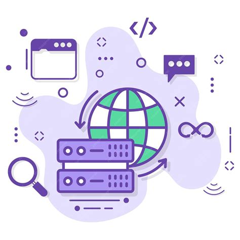 Premium Vector Regional Cdn Proxy Server Concept Data Center