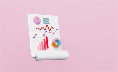 3d White Clipboard Checklist With Personal Data Charts Graph Analysis