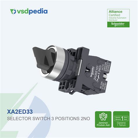 Jual Schneider Electric Selector Switch Xa2 22mm 3 Posisi 2no Xa2ed33 Di Seller Vsdpedia