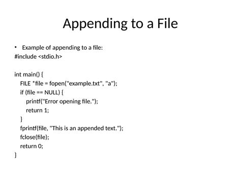 Filehandlingincprogramming For First Year Engineering Ppt