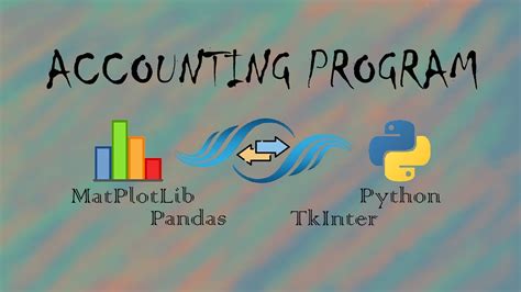 Accounting Program In Python Tkinter Gui Finance Management Youtube