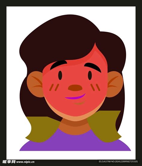 卡通女孩头像设计图动漫人物动漫动画设计图库昵图网