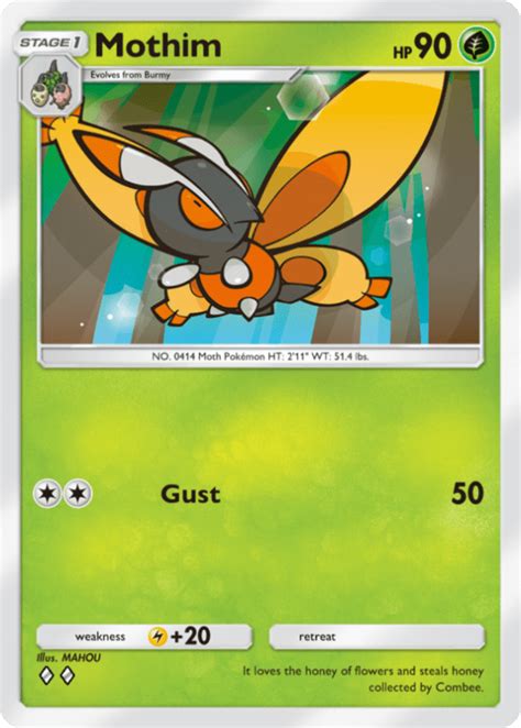 Mothim Tlpo 3 Pokemoncard