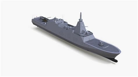 Japanese Mogami Class Frigate Ffm 2 With Helicopter 3d Model Turbosquid 2314257