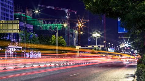 Character Beauty City Night Walk Portrait Tall Building People Urban Powerpoint Background For