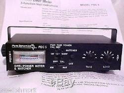 Astatic Para Dynamics Cb Ham Radio Pdc5 Power Swr Watt Meter Antenna Tuner