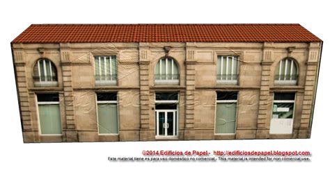 Maqueta De Papel 1459 Edificio Progreso Serie Ourense Progreso Building Ourense Series
