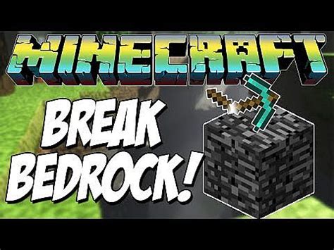 How To Break Bedrock In Survival In Minecraft Ancient Way