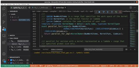 Debugging Examples In Docker Container Within Vscode On Ubuntu · Issue