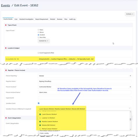 How To Use The Safety Event Locations And Sensitive Users Feature Damstra