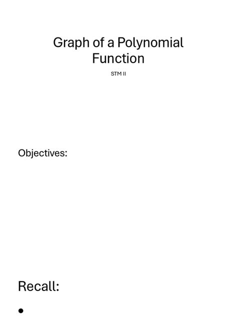 Graph Of A Polynomial Function Pdf