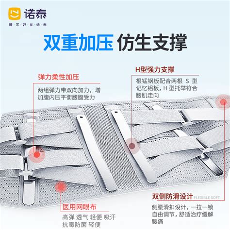 诺泰护腰带腰间盘劳损腰椎突出腰肌疼医用腰围腰托男女束腰治疗器 虎窝淘