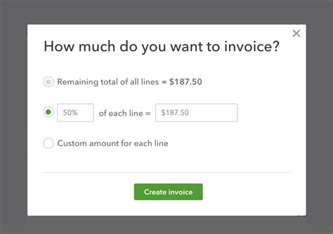 Set Up And Send Progress Invoices