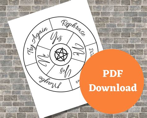 Pendulum Boards Templates Pdf Downloads As Seen On Pagan Crafting