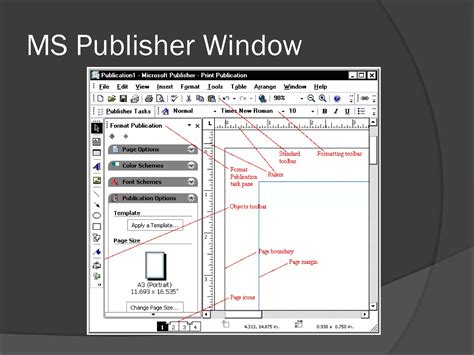 Ms Publisher Parts And Functions Ppsx