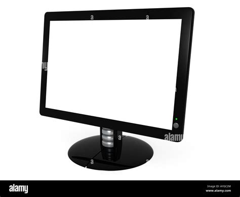 Tft Monitor Blank Screen Isolated Black And White Stock Photos Images