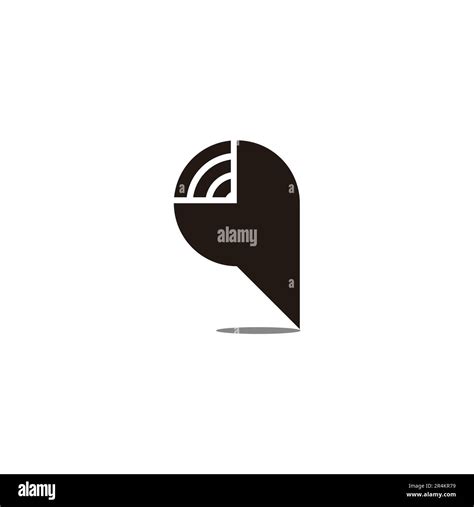 Letter Q Pin Location Signal Logo Vector Stock Vector Image Art Alamy