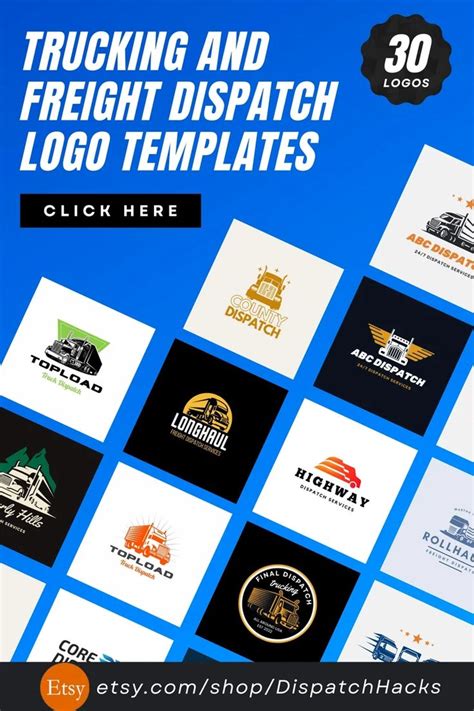 Dispatcher Logo Canva Templates Dispatching Logo Trucking And Logistics