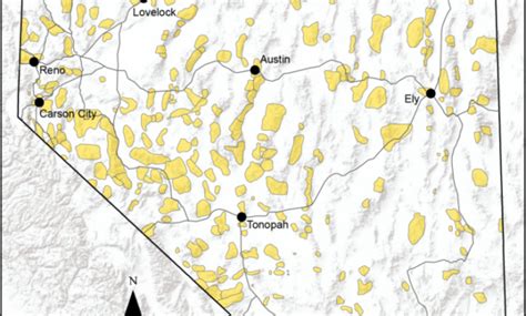 Map Of Gold Mines In Nevada
