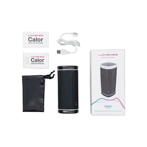 Lovense Calor Compact Heating Masturbator Black Sex Toys At Adult