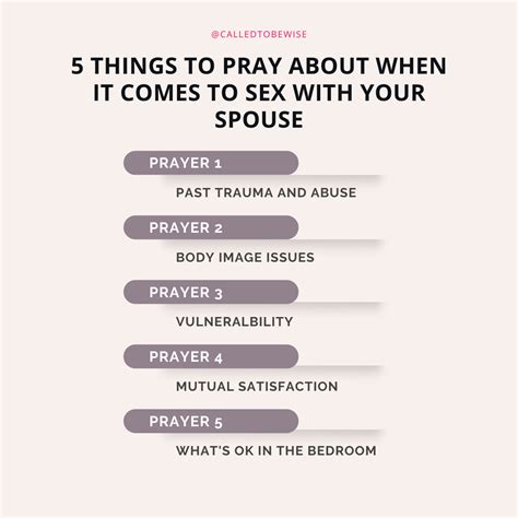 Yes You Can Pray About Sex With Your Called To Be Wise