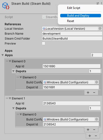Sharing Code To Build And Deploy To Steam With One Click R Unity3d