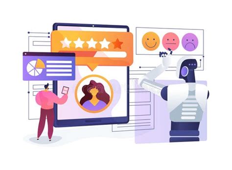 Ai Sentiment Analysis In Marketing Abstract Concept Vector Illustration Stock Illustration