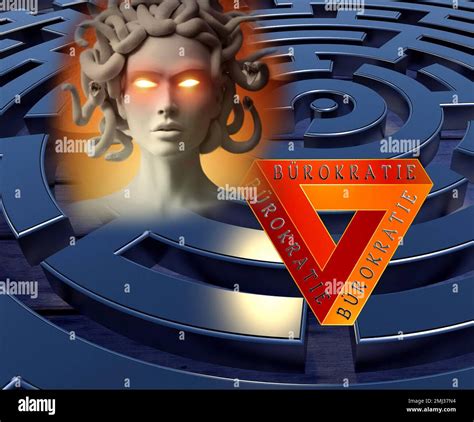 symbol photo medusa for regrowing bureaucracy digitisation of administration tangled paths