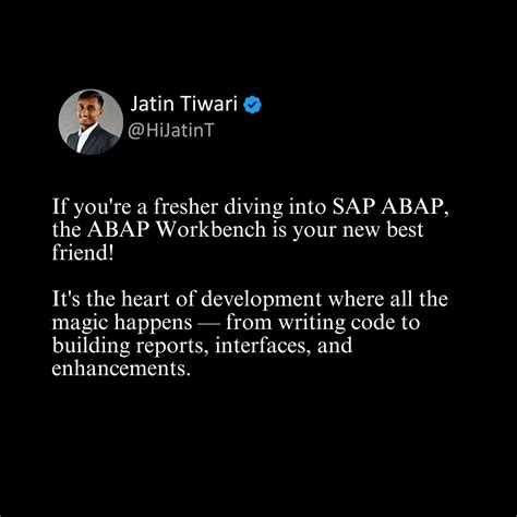 Are You A Sap Abap Fresher Jatin Tiwari Posted On The Topic Linkedin