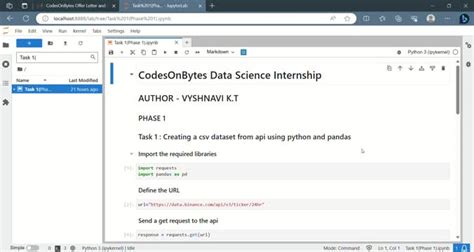 Vyshnavi K T On Linkedin Codesonbytes Dataanalysis Datascience Internship