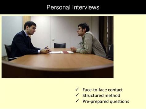 Data Collection By Interview Method