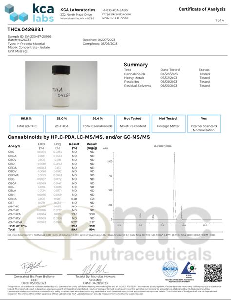 Thca Isolate Hemp Extract Quiet Trees