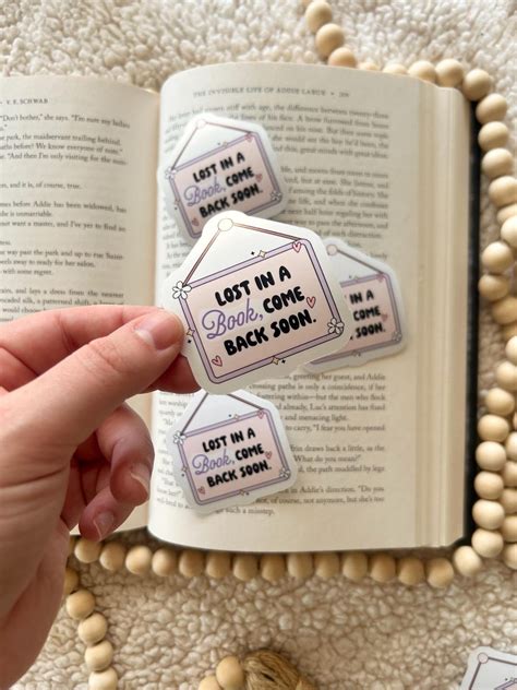Lost In A Book Sticker Book Lovers Readers Reading Era Happy