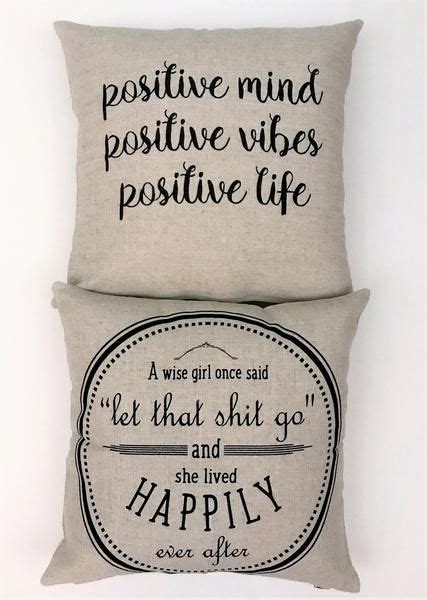 Two Sided Pillow With Original Design Coordinated Sayings Perfect For