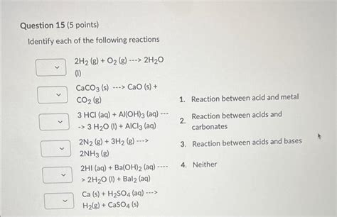 Solved Question Points Identify Each Of The Following Chegg