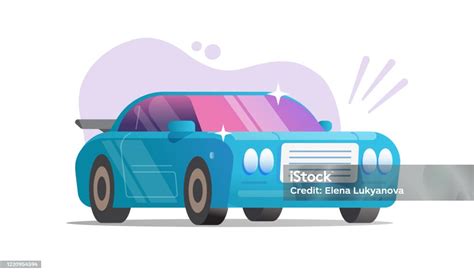 신차 깨끗한 광택과 반짝이 또는 럭셔리 스포츠 슈퍼 차량 자동차 제공 벡터 플랫 만화 선물 또는 상금 자동차의 아이디어 전시 프리젠 테이션 또는 선물 일러스트 현대 디자인