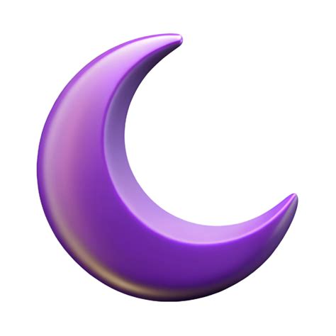 Majestic Traditional Single Weight Stroke Outline Of A Crescent Moon Crisp Edges Flat Color