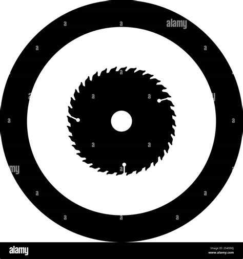 Circular Disk Icon Black Color In Round Circle Vector Illustration Stock Vector Image And Art Alamy