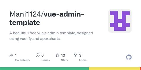 GitHub Mani1124 Vue Admin Template A Beautiful Free Vuejs Admin