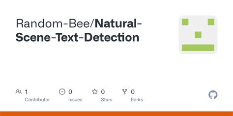 github random bee natural scene text detection