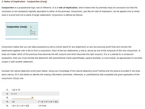 Rules Of Implication Conjunction Conj Conjunction Is Propositional Logic Rule Of Inference It Is