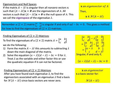 ppt eigenvalues and eigenvectors powerpoint presentation free