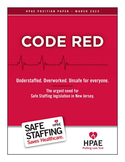 Code Red Position Paper I Understaffed Overworked Unsafe For Everyone Health Professionals
