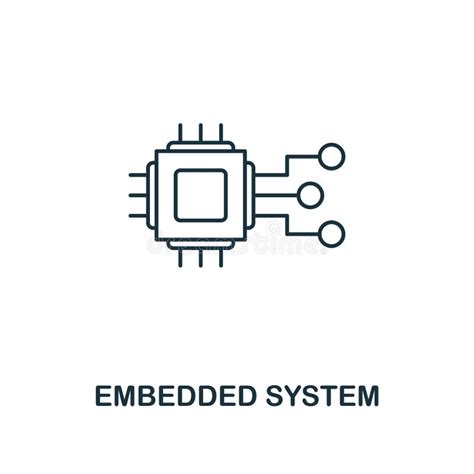 Embedded System Icon Thin Line Style Industry 4 0 Icons Collection Ui And Ux Pixel Perfect